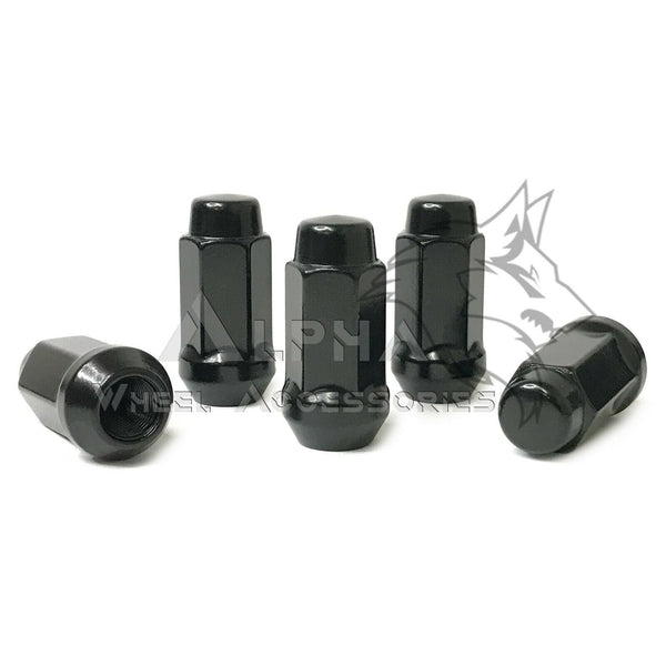 23 Black Bulge Acorn Lug Nuts 1/2"-20 For Jeep Wrangler JK YJ TJ KK MJ – Alpha Wheel Accessories