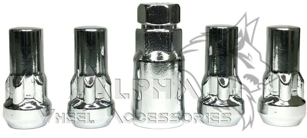 9/16-18 Wheel Locks Set Bulge Acorn 1.9" Tall For Chevy C20 C30 K20 K3 ...