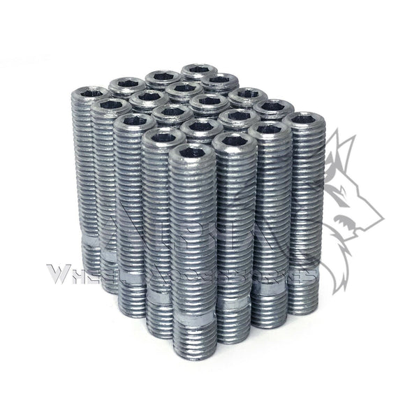 20Pc Wheel Stud Conversion Kit 12x1.5 To 12x1.5 Extended Stud 2.25" Lo ...