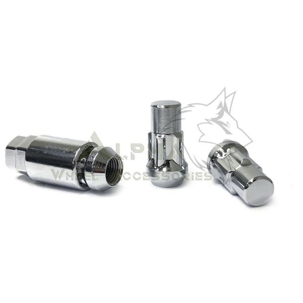 4 Chrome Wheel Locks 14x1.5 For Chevy GMC Silverado Sierra 1500 + Secu ...