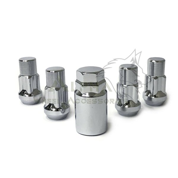 4 Chrome Wheel Locks 14x1.5 Fits Dodge Challenger Charger Hellcat SRT8 ...