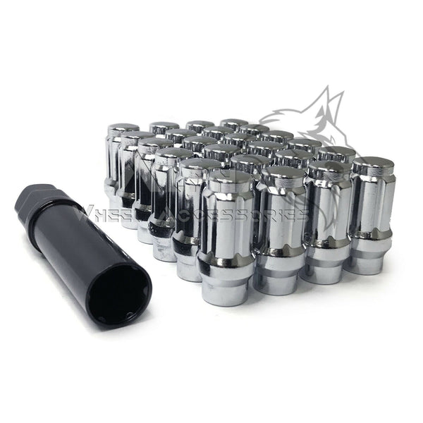 24 Chrome ET Spline Lug Nuts 12x1.5 Fits Toyota 4Runner Tundra FJ Taco ...