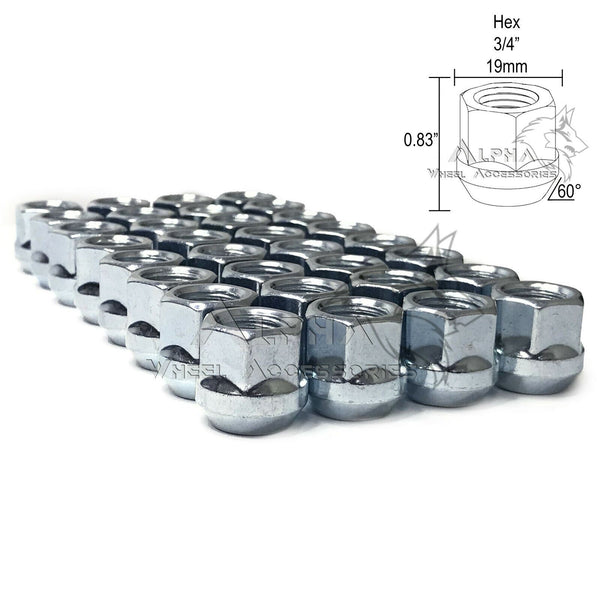 32 Bulge Acorn Open End Lug Nuts 9/16-18 Fits Chevy C20 C30 K20 K30 ...