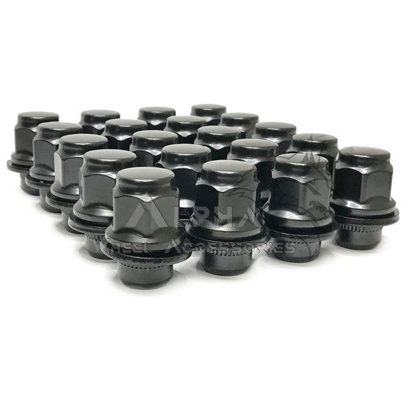 24Pc Black 12x1.25 Mag Factory Style Lug Nuts For Nissan Armada Fronti ...