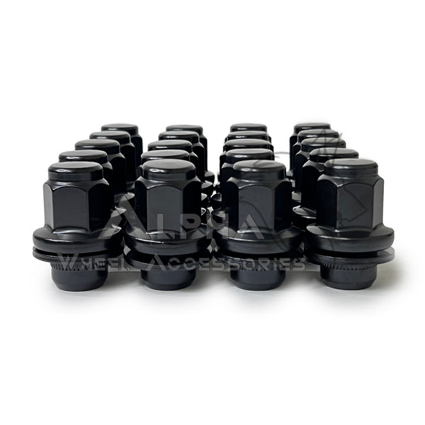 20 Black Toyota OEM Factory Style Mag Lug Nuts 14x1.5 Tundra Land Crui ...