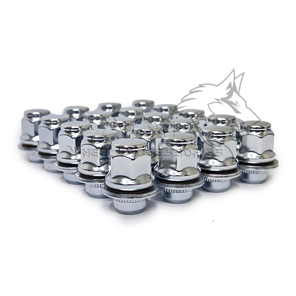 20 OEM Factory Lug Nuts Chrome For Toyota Lexus 12x1.5 Fits Mag/Flat S ...
